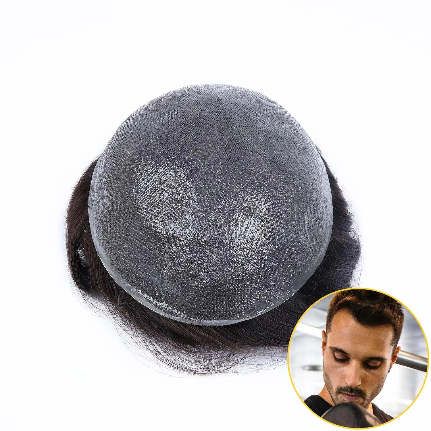 Best Natural Looking Human Hair Toupee For Men On Sale Hairbro HairBro Best Natural Looking Human Hair Toupee For Men On Sale Hairbro HairBro