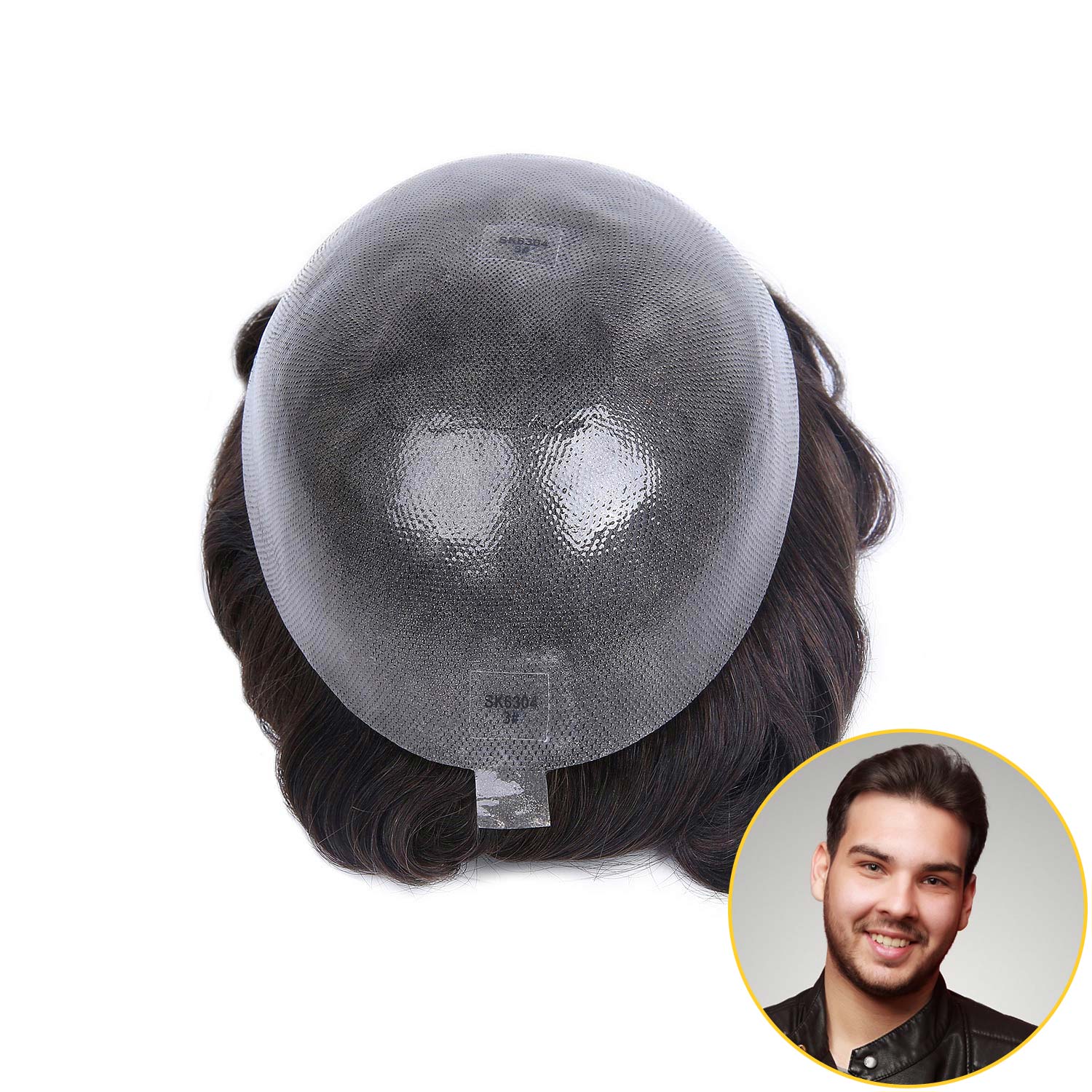 0.15mm Thickness Full Poly Hair System For Men – HairBro