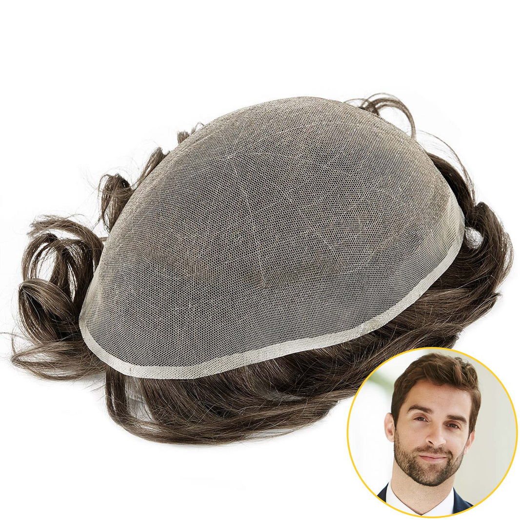 Best Natural Looking Human Hair Toupee for Men on Sale - Hairbro – HairBro