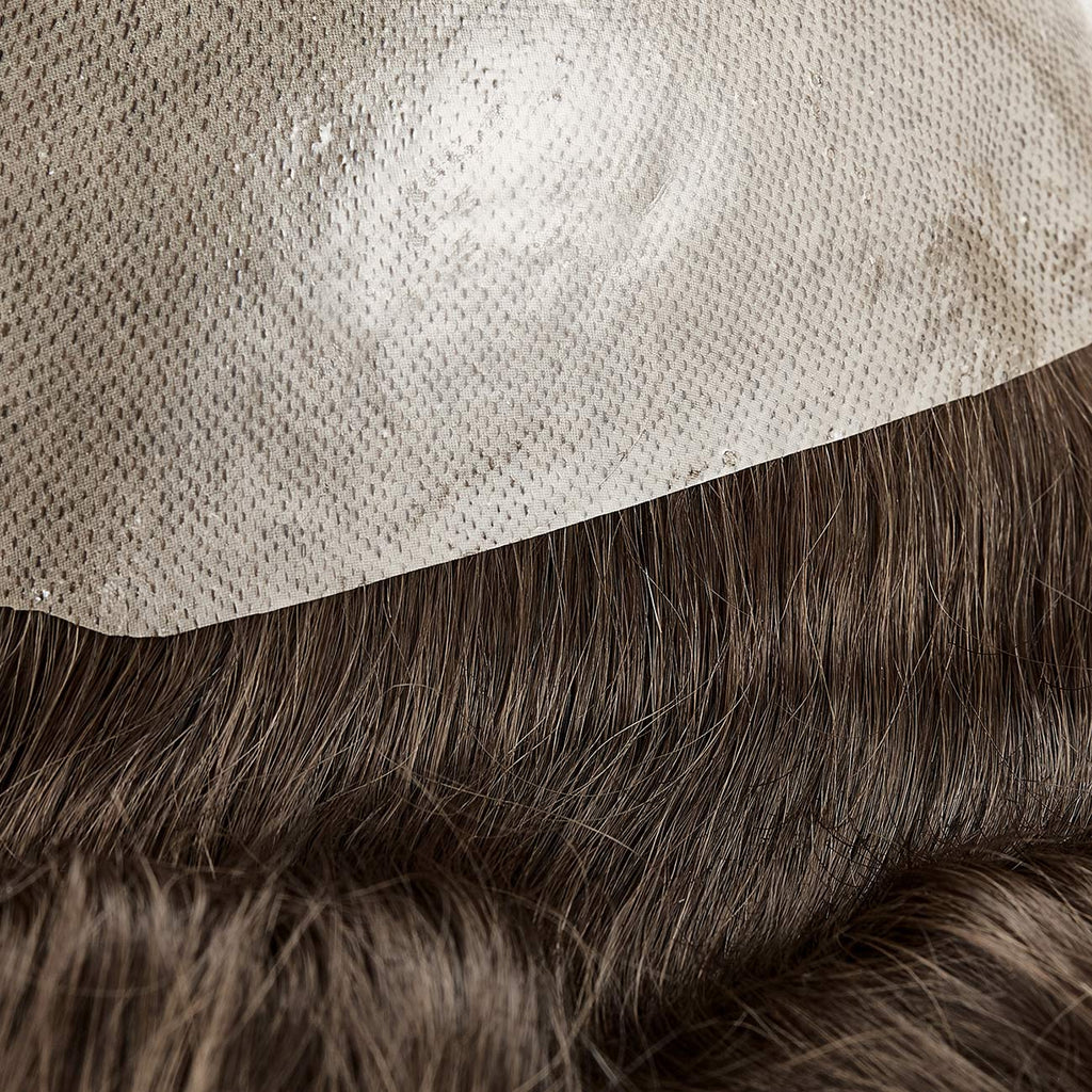Fine Mono Poly with Gauze in Perimeter Stock Hair System