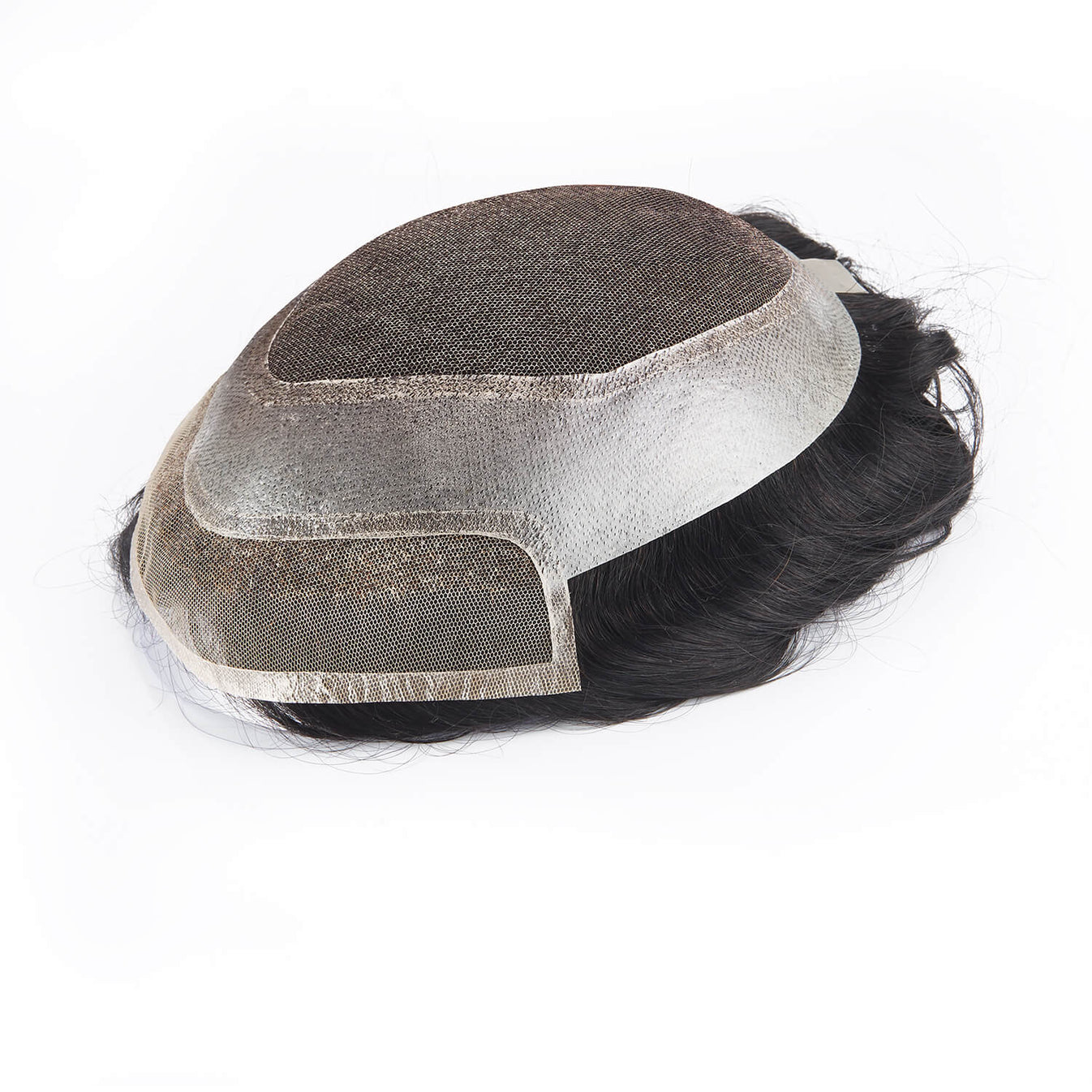 French Lace Front Poly Around Hair Replacement System – HairBro