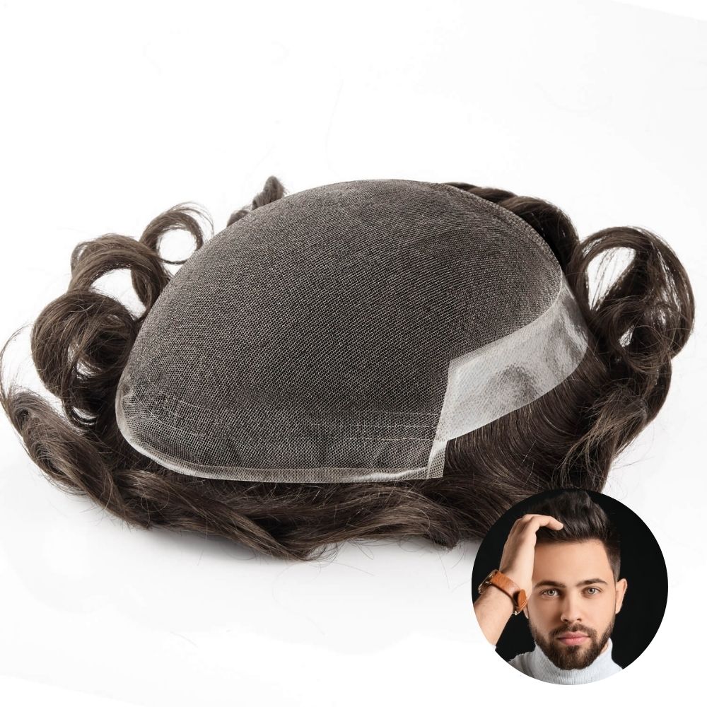 Lace Base With PU Side Non Surgical Hair Replacement Systems – HairBro