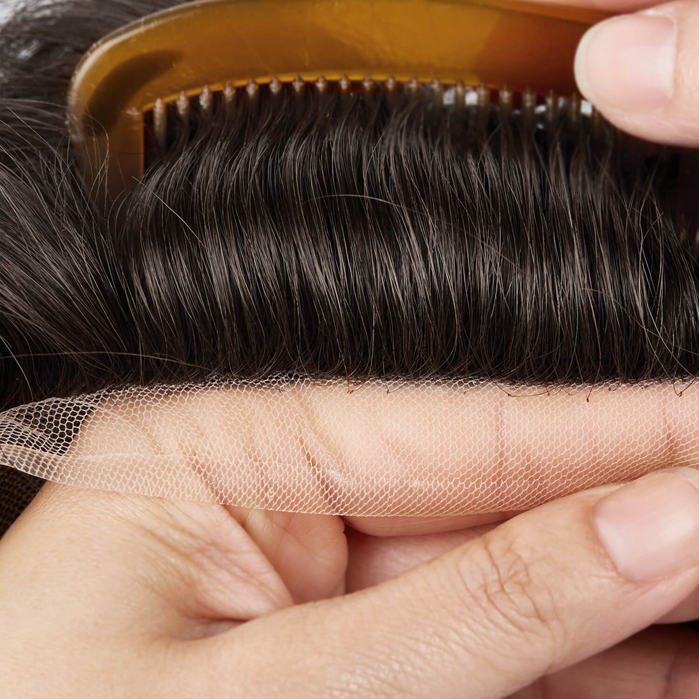 Lace Base With PU Side Non Surgical Hair Replacement Systems – HairBro