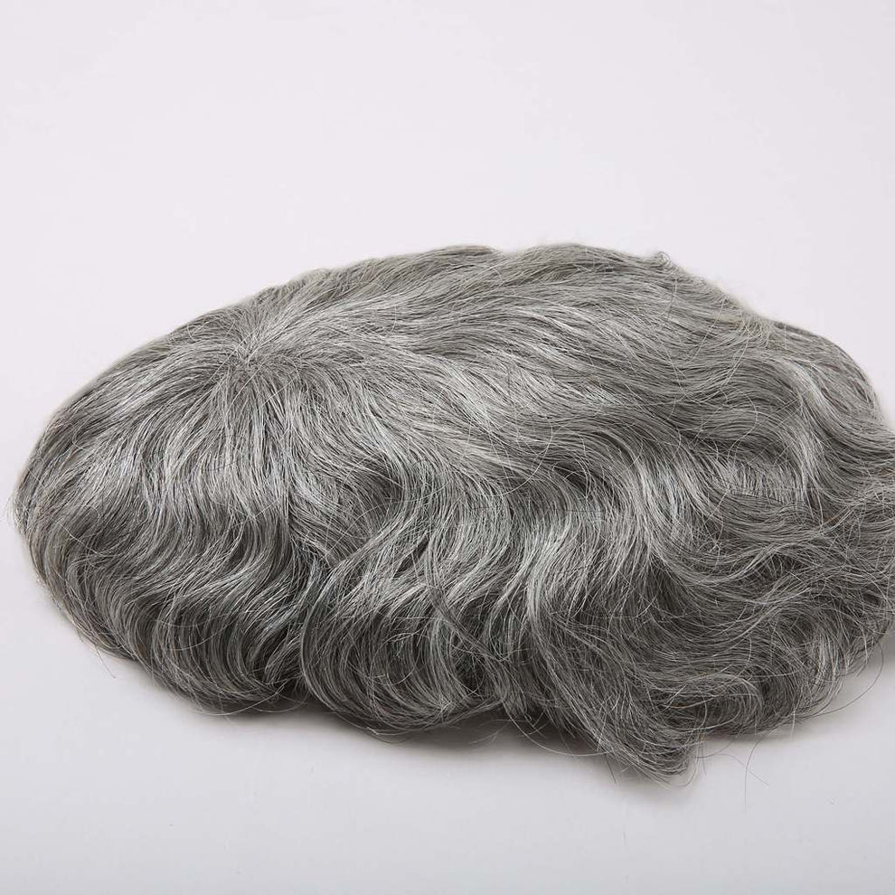 Silk Mono Center With Skin Tone Color Poly All Around Perimeter Hair ...