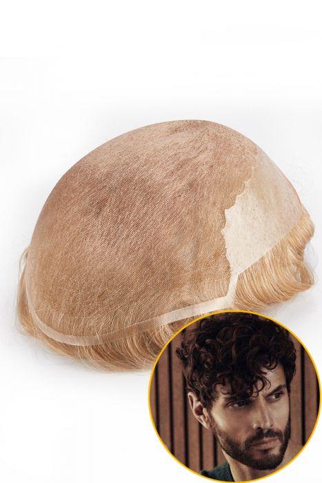 French Lace Front Large Poly Back Hair System